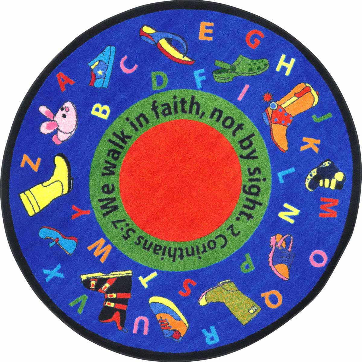Joy Carpets Walk In Faith Rug - Catholic Purchasing Services