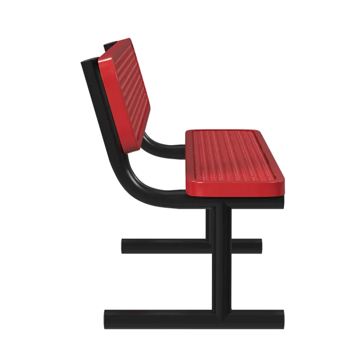 Leisure Craft 6' Portable Expanded Metal Bench w Back - Catholic ...